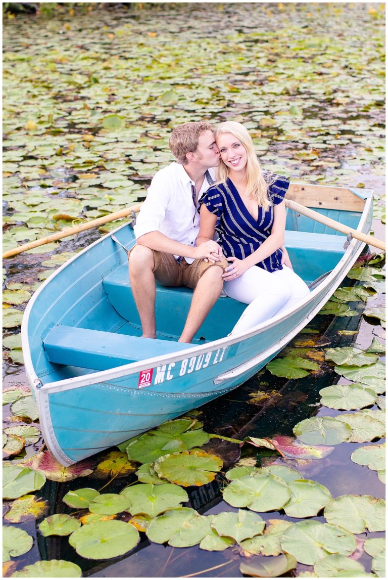 Morgan and Sam | Romantic Row Boat Engagement Session | Natalie Kunkel ...