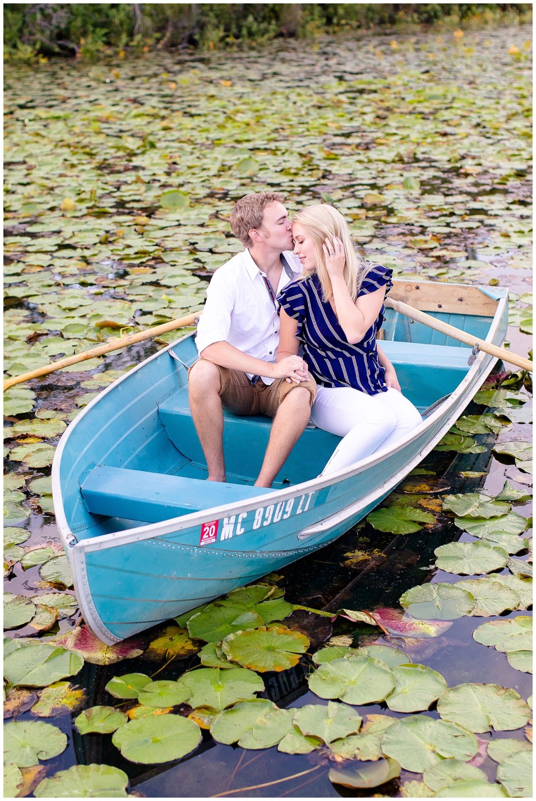 Morgan and Sam | Romantic Row Boat Engagement Session | Natalie Kunkel ...
