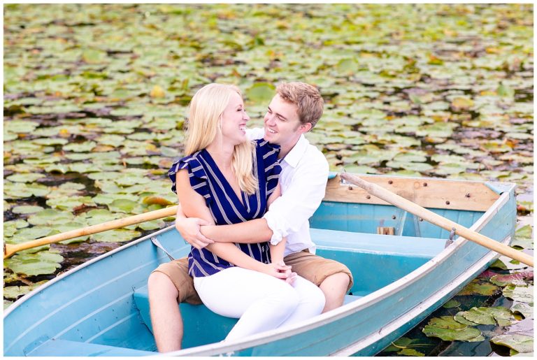 Morgan and Sam | Romantic Row Boat Engagement Session | Natalie Kunkel ...