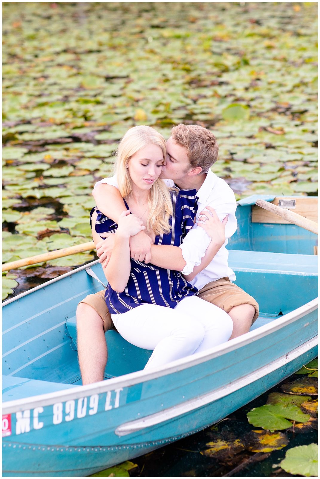 Morgan and Sam | Romantic Row Boat Engagement Session | Natalie Kunkel ...