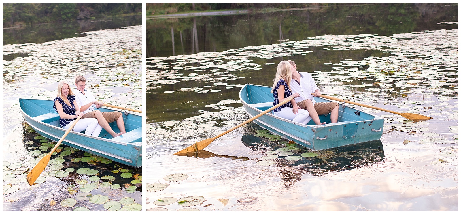 Morgan and Sam | Romantic Row Boat Engagement Session | Natalie Kunkel ...