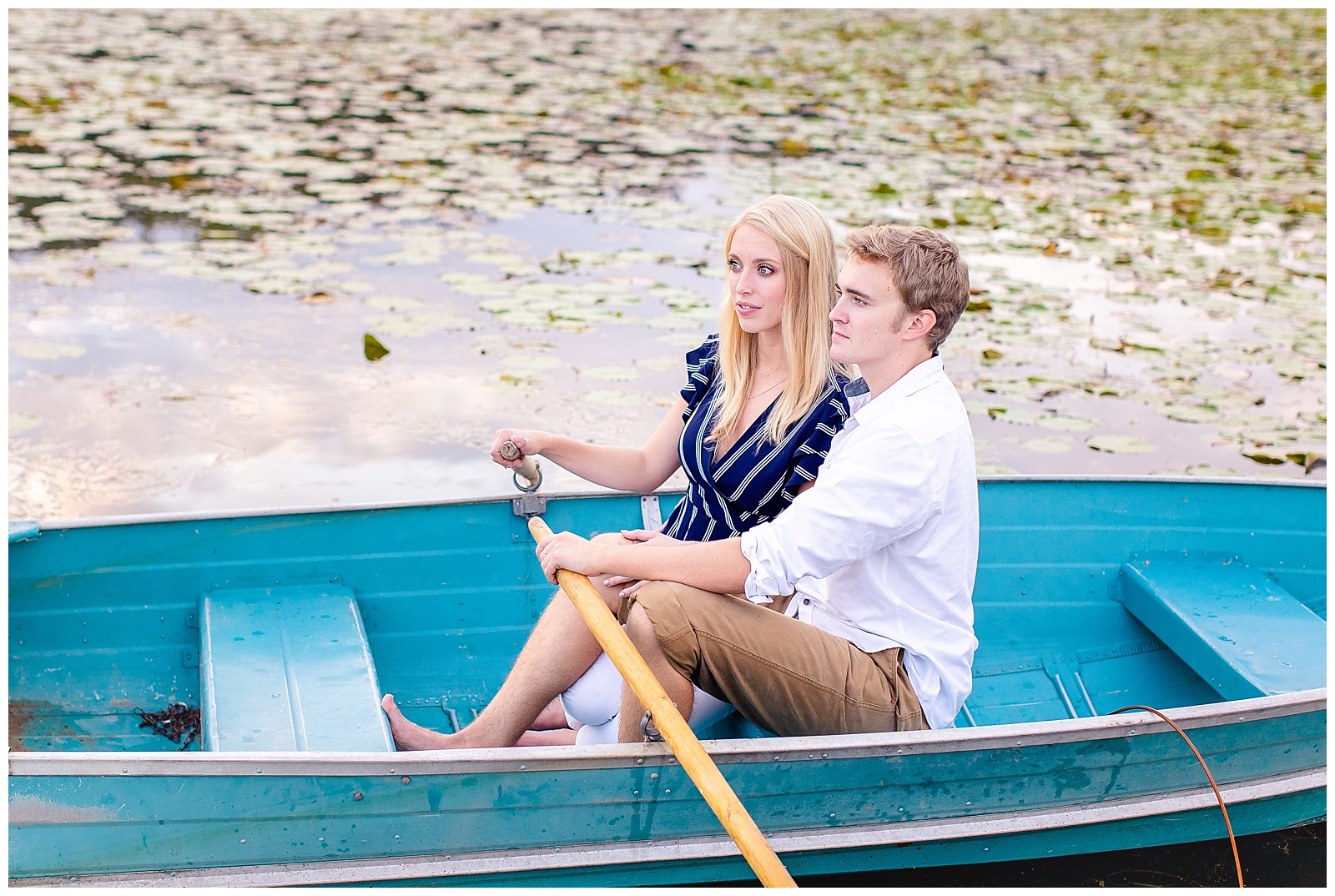 Morgan and Sam | Romantic Row Boat Engagement Session | Natalie Kunkel ...