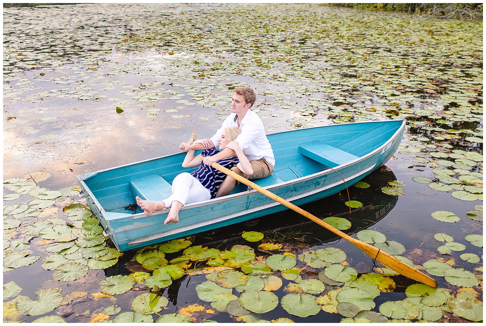Morgan and Sam | Romantic Row Boat Engagement Session | Natalie Kunkel ...
